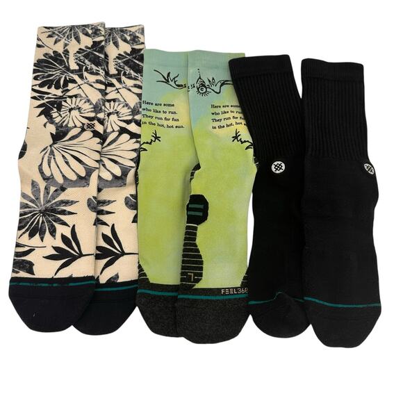 Stance | Accessories | Stance Set Of 3 Womens Crew Socks Size Large ...